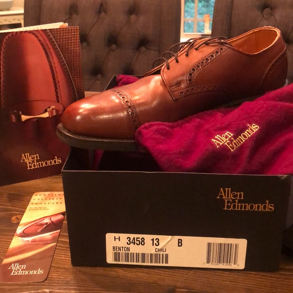 Allen Edmonds | Shoes | Size 3 Benton Chili Mens Dress Shoe | Poshmark